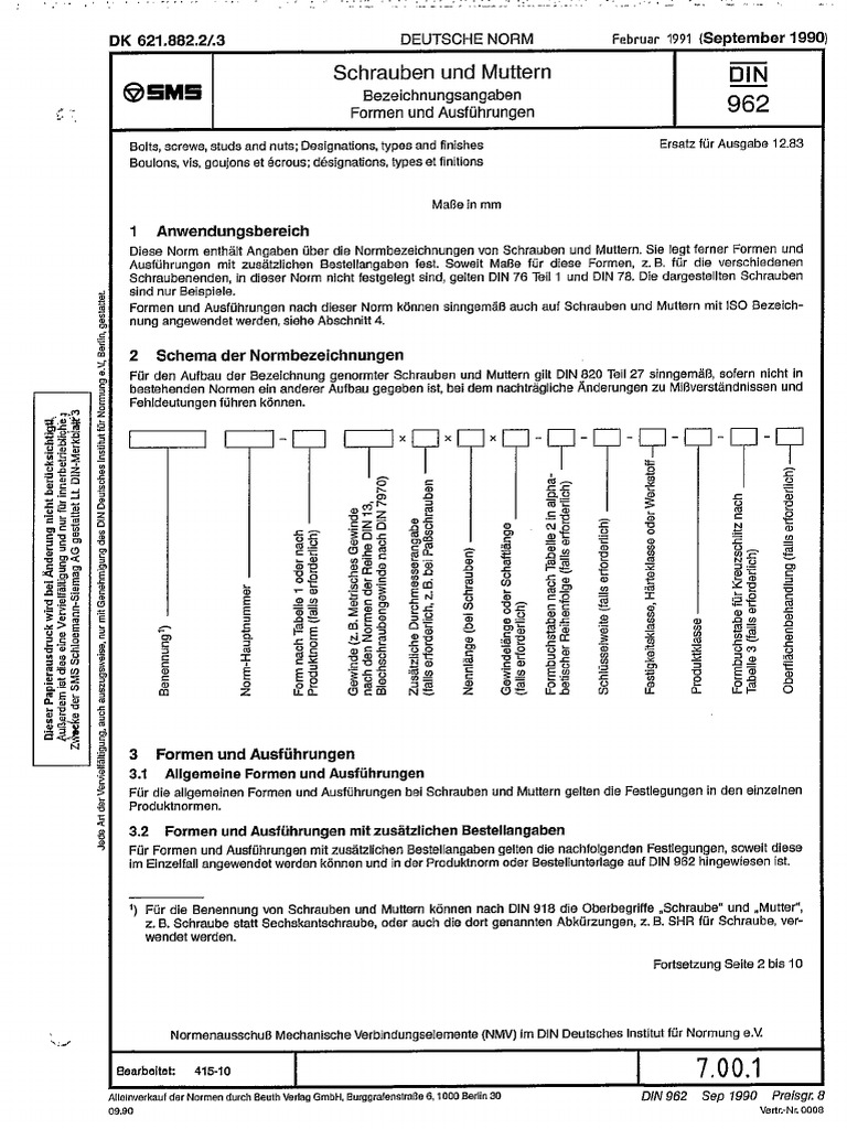 Din962 PDF | PDF