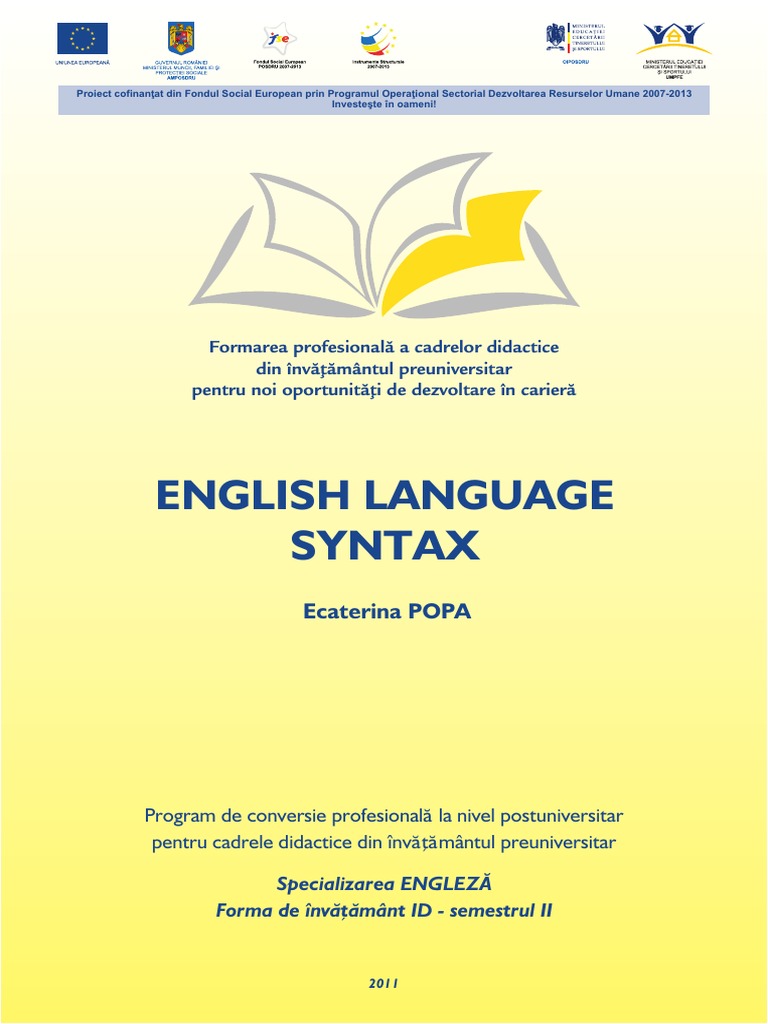 Sintaxa | PDF | Clause | Subject (Grammar)