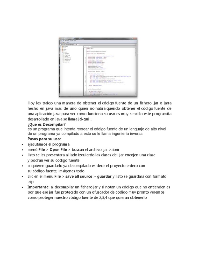 Tutorial Java Decompiler | PDF | Informática