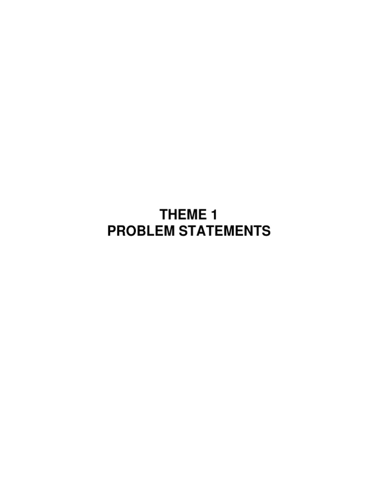Problem Statements | PDF | Preservation (Library And Archival Science ...