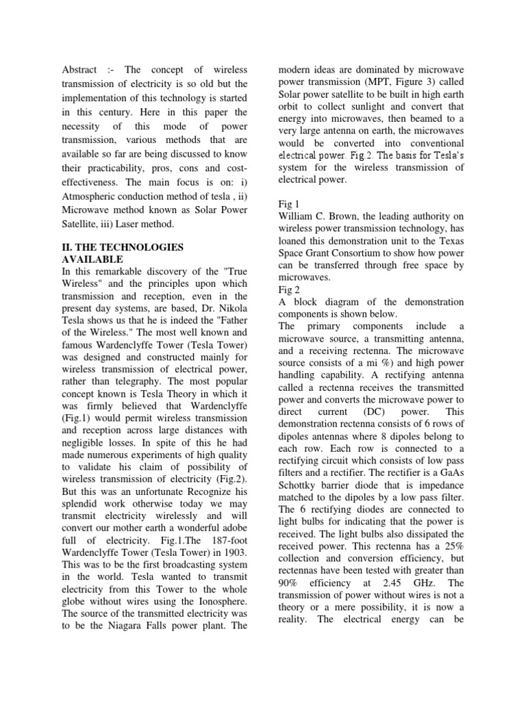 Ii. The Technologies Available | PDF | Wireless | Microwave