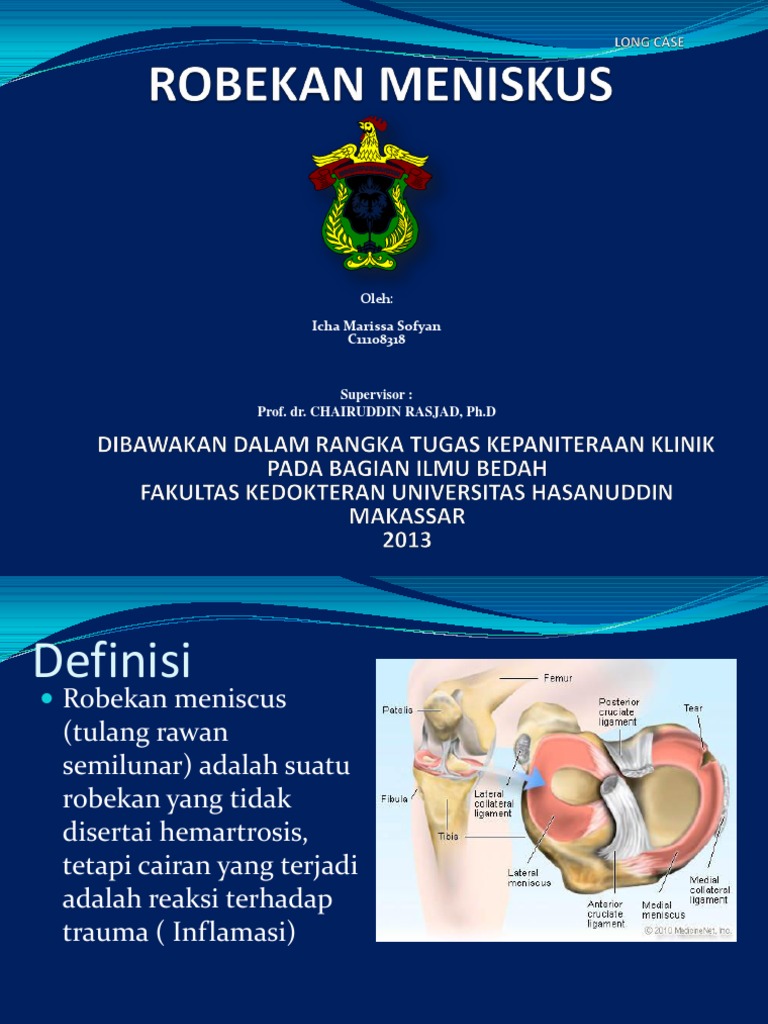 Penanganan Robekan Meniskus Lutut | PDF | Pengembangan Diri | Kesehatan ...