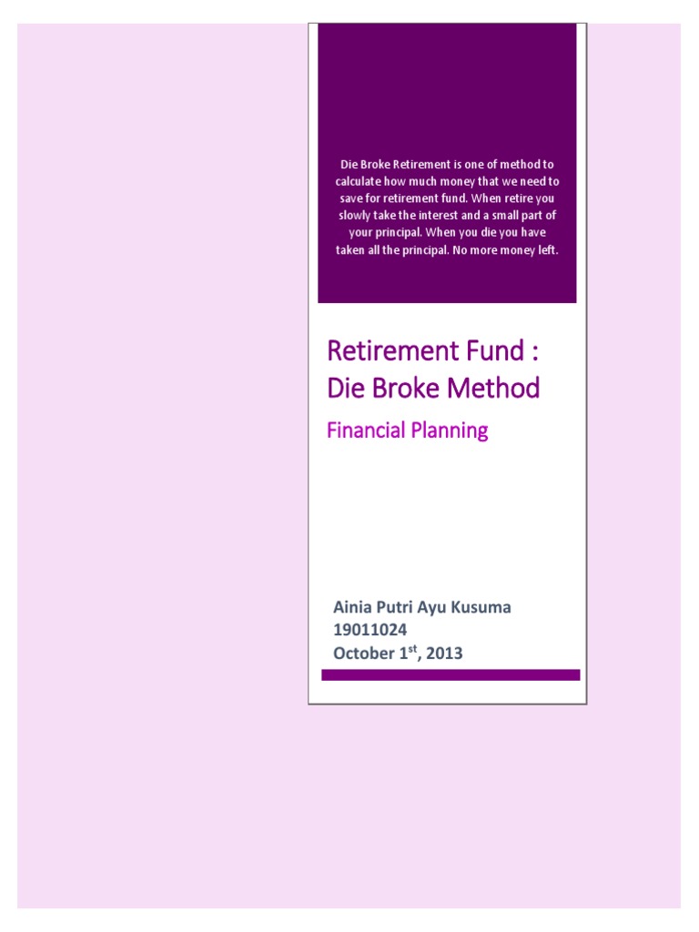 Die Broke - 19011024 PDF | PDF | Retirement | Economics