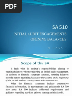 SA 510 Og | PDF | Audit | Auditor's Report