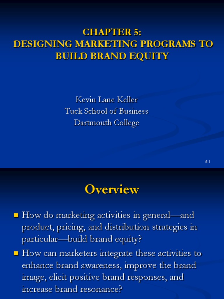 Strategic Brand Management - Keller-Chapter 5 PDF | PDF | Pricing ...