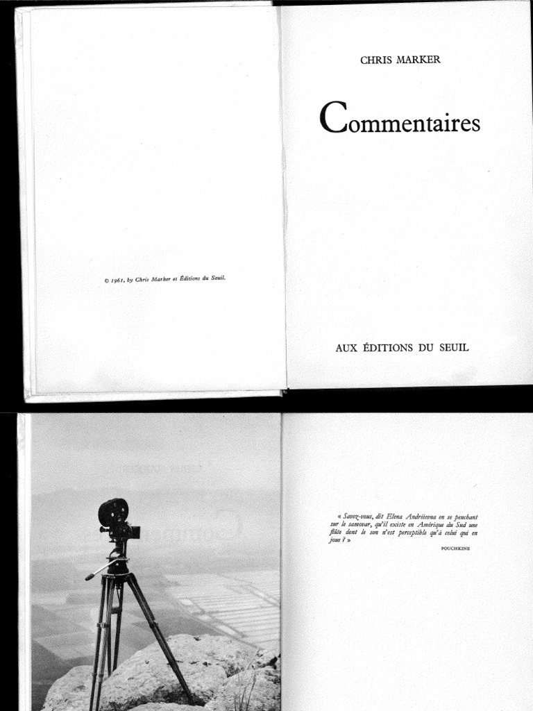 Chris Marker - Commentaires - 1961 (FR) | PDF