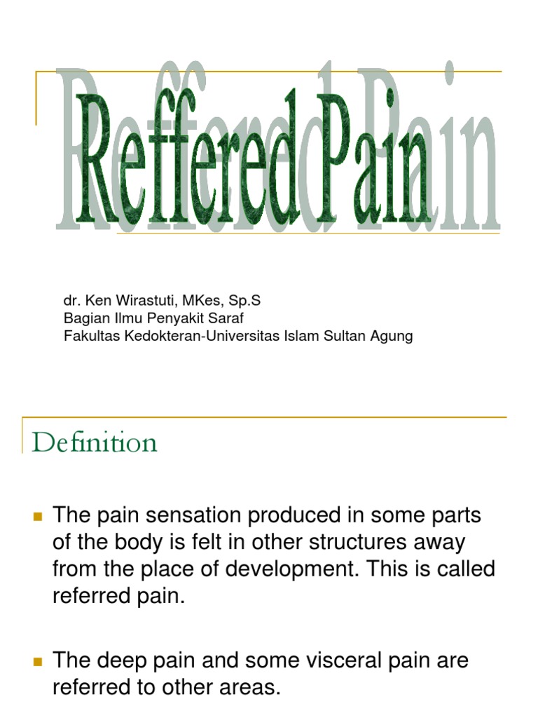 Understanding Referred Pain Mechanisms | PDF | Angina Pectoris | Pain
