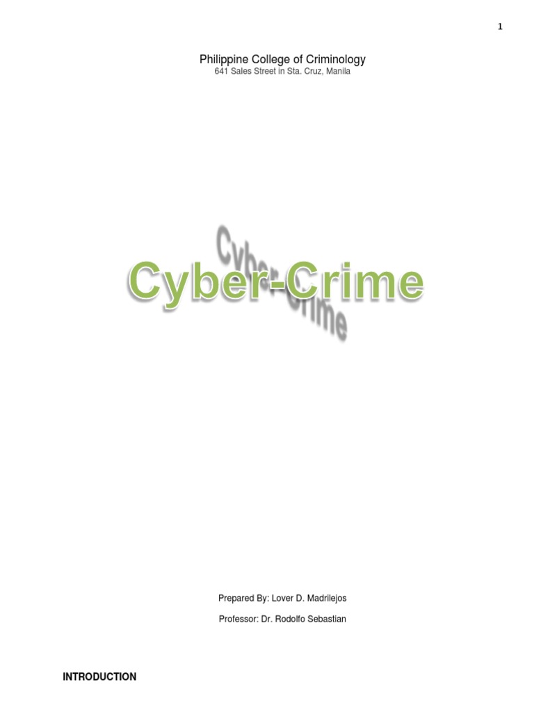An Analysis of Cyber Crimes and Computer Crimes: Understanding Threats ...