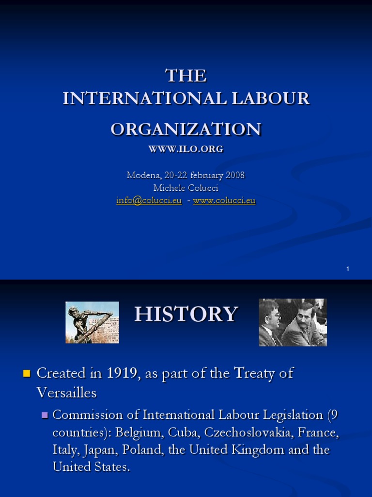 Ilo Structure Pdf International Labor Standards International