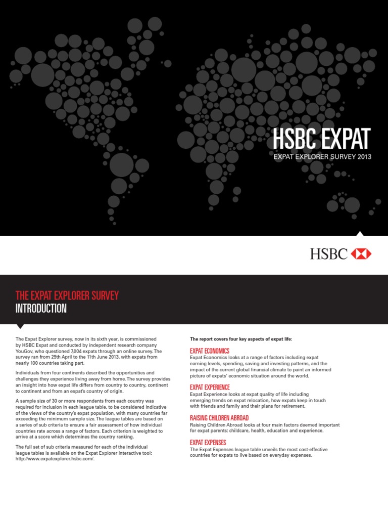 HSBC Expat Explorer Report PDF | PDF | Bric | Emerging Markets
