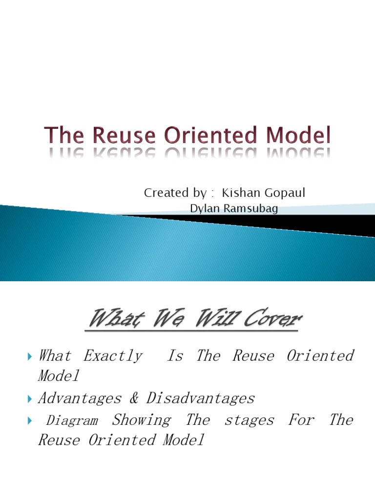 The Reuse Oriented Model | PDF | Computers