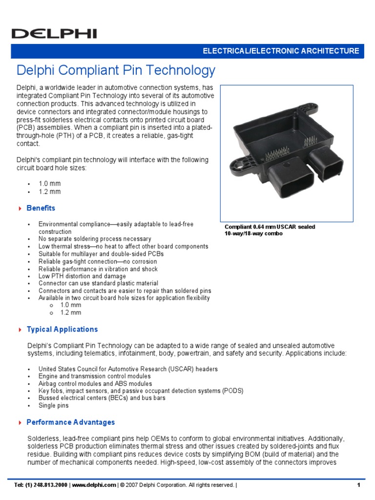 Conn CPT PDF | Download Free PDF | Printed Circuit Board | Electrical ...