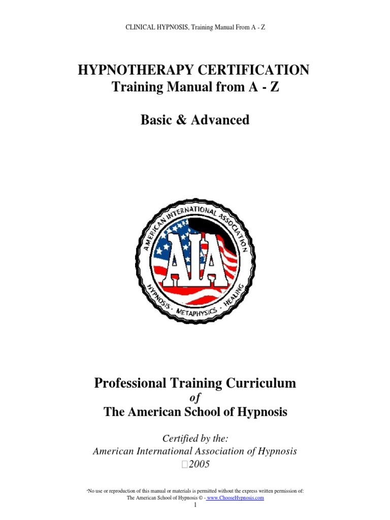 Self Hypnosis Script - For Clinical Hypnosis Manual | PDF | Hypnosis | Hypnotherapy