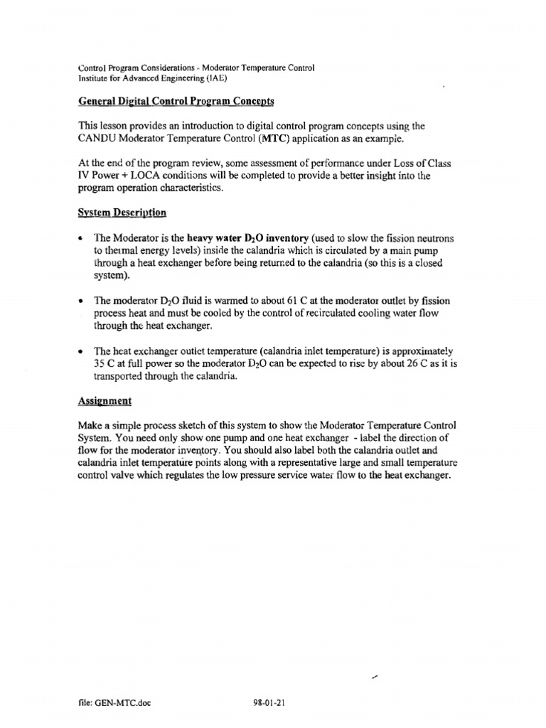 MTC Control PDF | PDF | Control System | Heat Exchanger