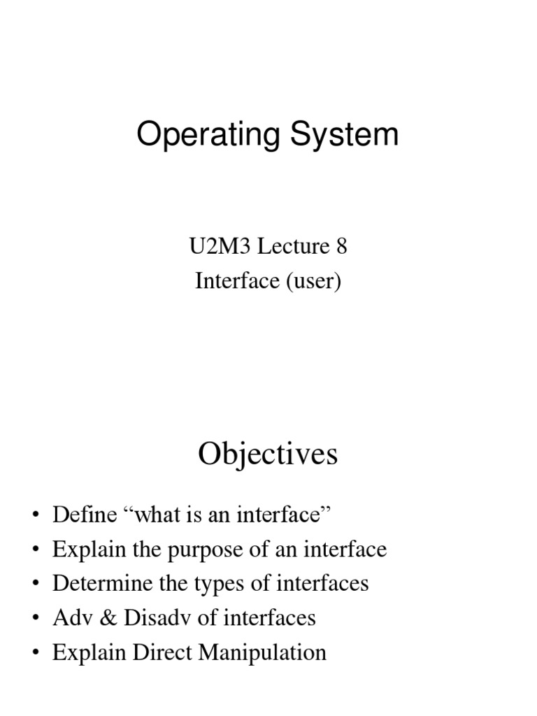 Interfaces Pdf Graphical User Interfaces User Interface