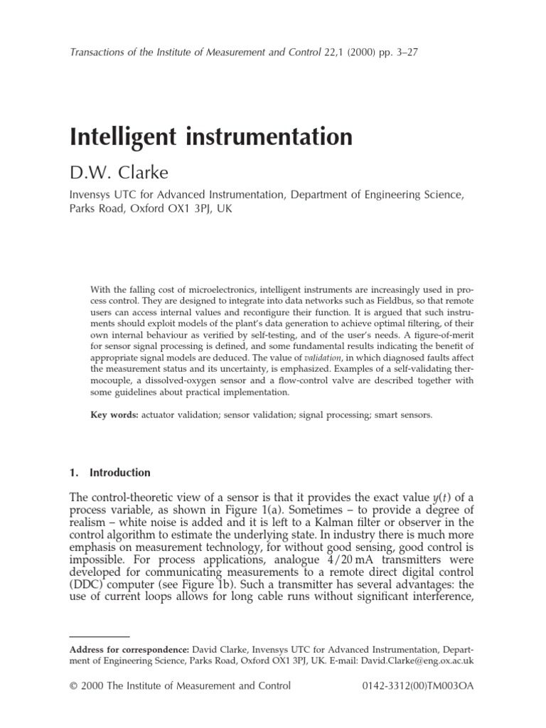 Intelligent Instrumentation | PDF | Instrumentation | Sampling (Signal ...