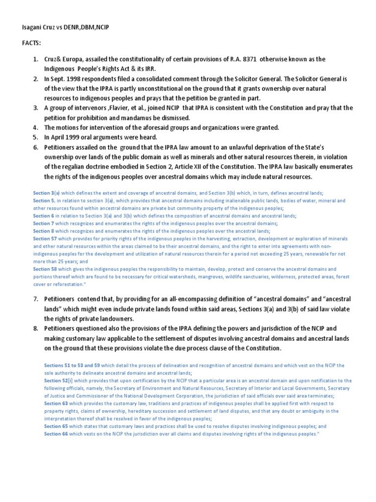 Isagani Cruz Vs DENR | PDF | Writ | Writ Of Prohibition
