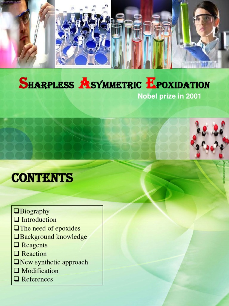 Sharpless Asymmetric Epoxidation | PDF | Enantioselective Synthesis ...