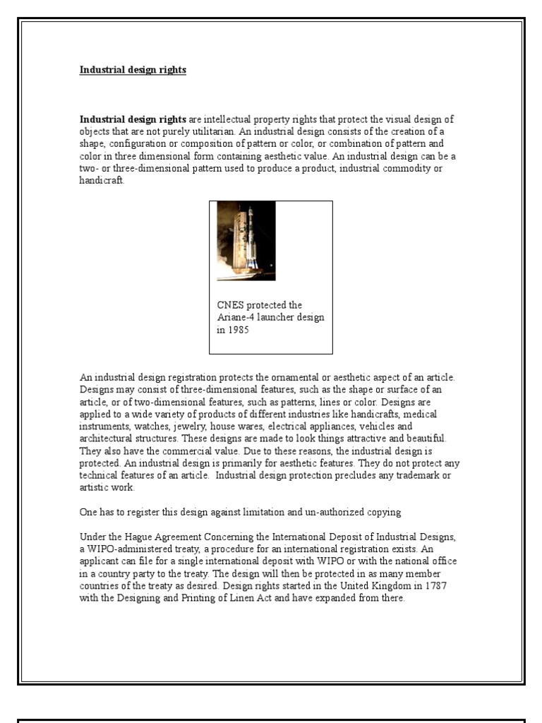 Industrial Design | PDF | Trade Secret | Intellectual Property Law