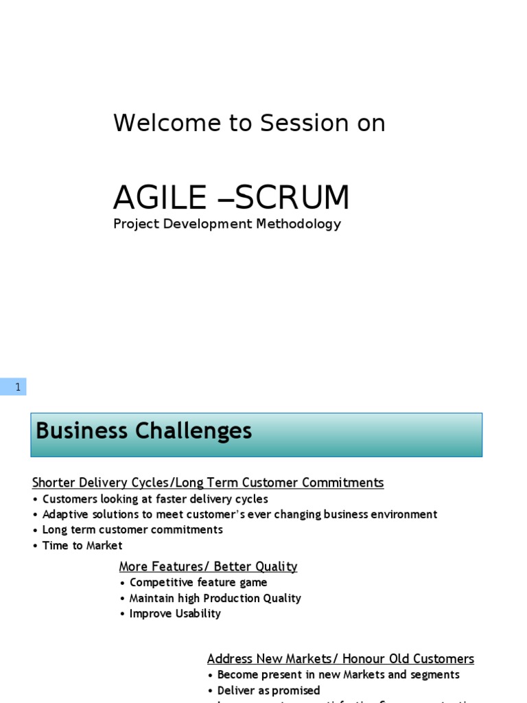 Scrum Methodology | PDF | Scrum (Software Development) | Agile Software ...