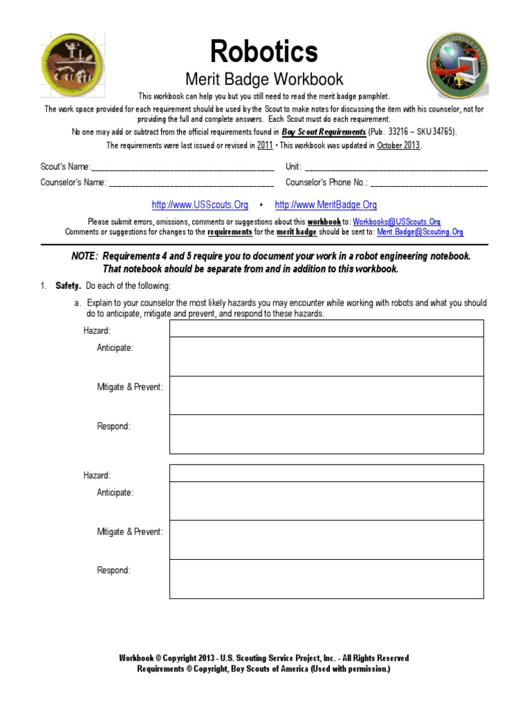 Robotics | PDF | Robotics | Boy Scouts Of America