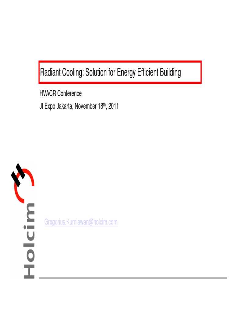 Radiant Cooling | PDF | Air Conditioning | Hvac