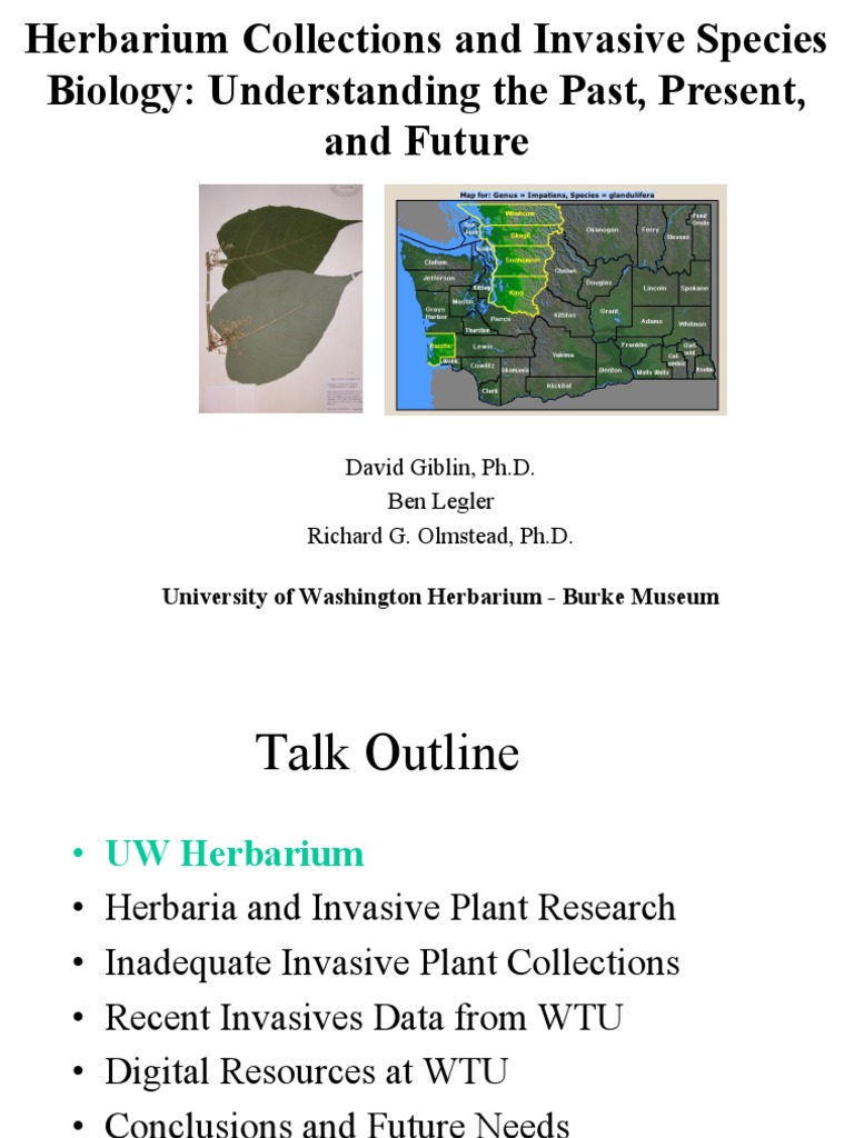 University of Washington Herbarium - Burke Museum: David Giblin, Ph.D ...