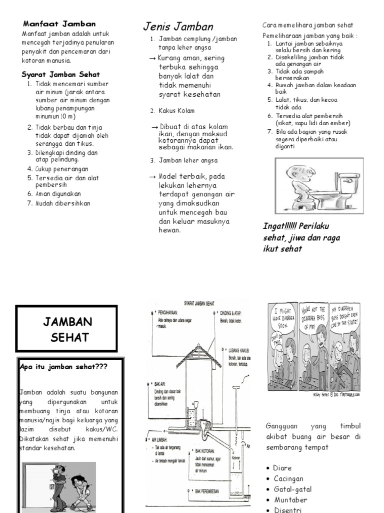 Leaflet Jamban Sehat | PDF