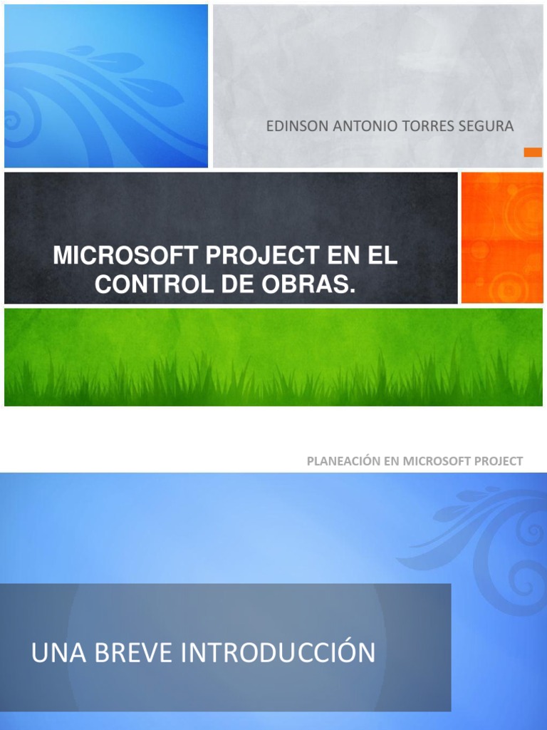 Microsoft Project en Control de Obras | PDF | Planificación | Información