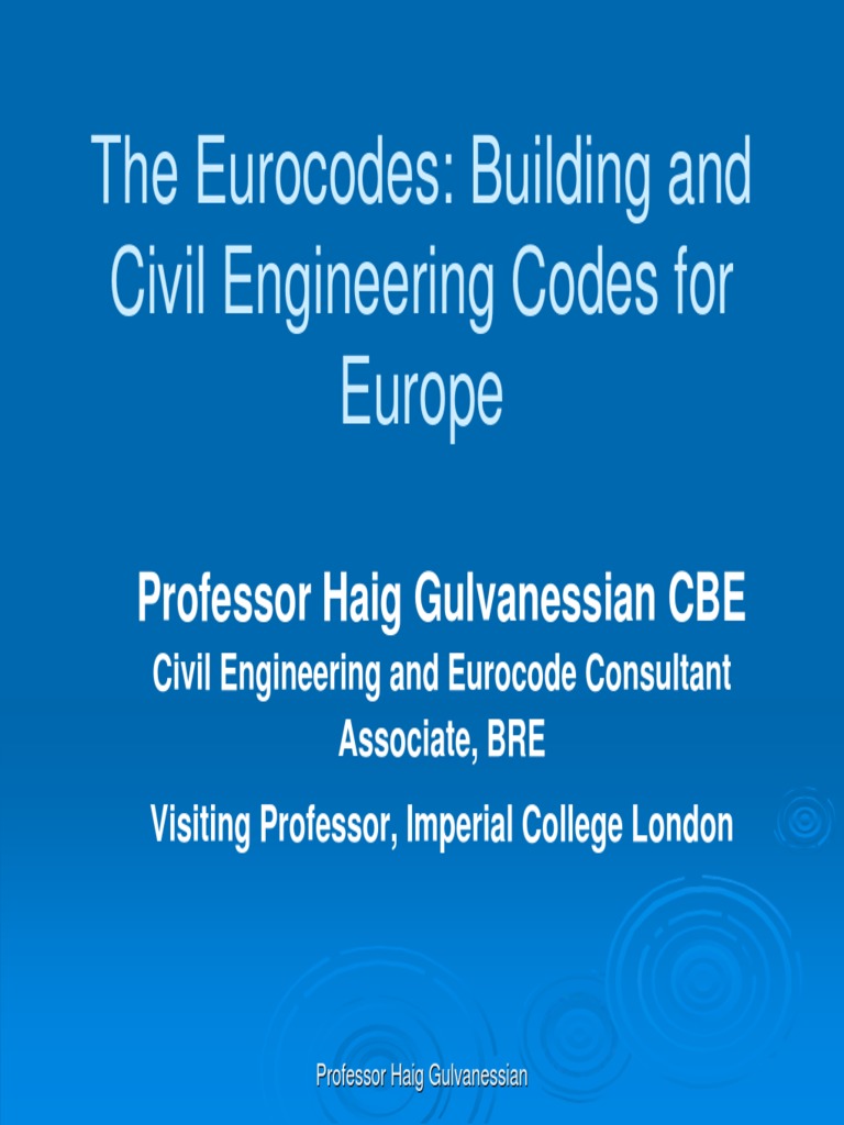 The Eurocodes: Building and Civil Engineering Codes For Europe | PDF ...