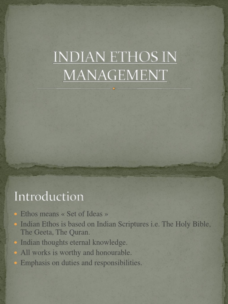 Indian Ethos in Management | PDF | Bhagavad Gita | Spirituality