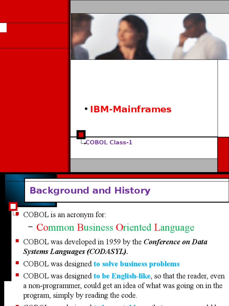 IBM-Mainframes: COBOL Class-1 | PDF | Subroutine | Computer Science