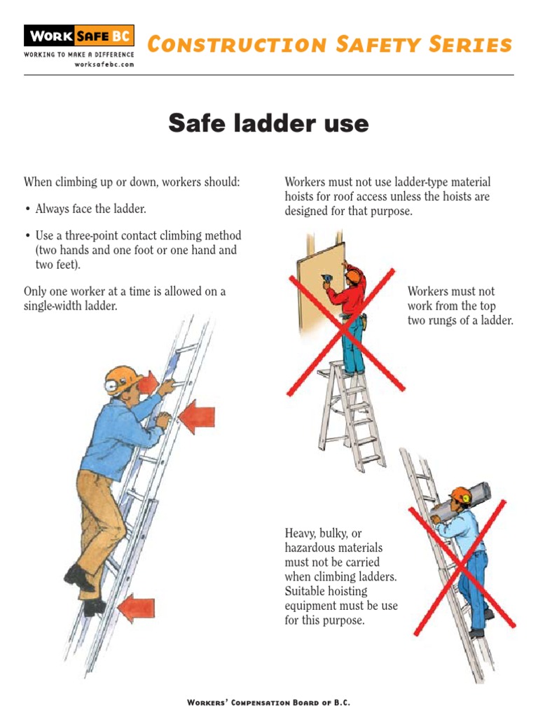 Safety Series Ladders PDF | PDF | Ladder | Stairs