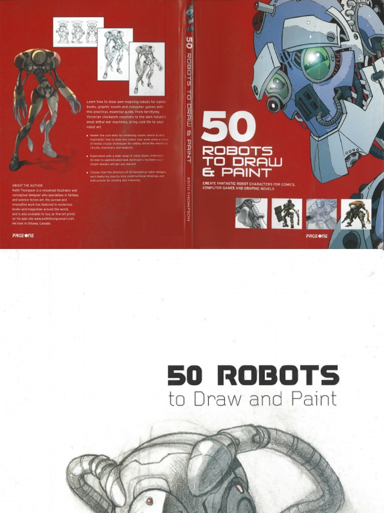 50 Robots To Draw and Paint Create Fantastic Robot Characters For Comic ...