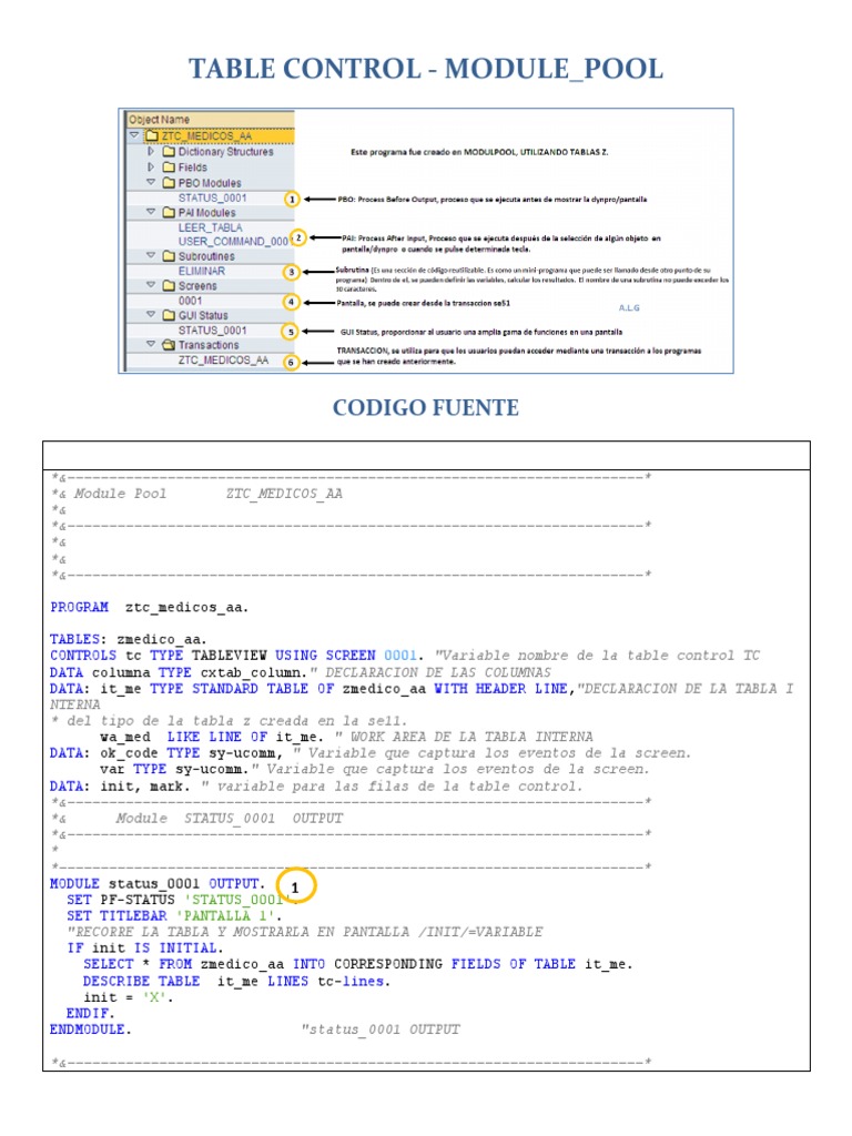 Table Control SAP I | PDF