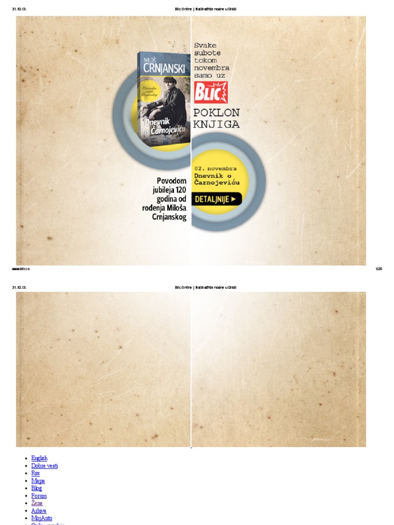 Blic Online - Najtiražnije Novine U Srbiji 1 PDF | PDF