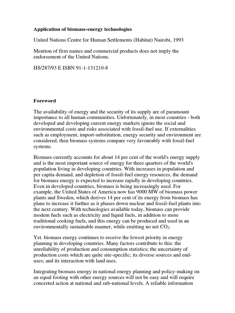 Application of Biomass | PDF | Biomass | Fuels