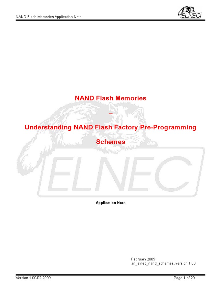 NAND Flash Memories - Understanding NAND Flash Factory Pre-Programming Schemes | PDF | Flash ...