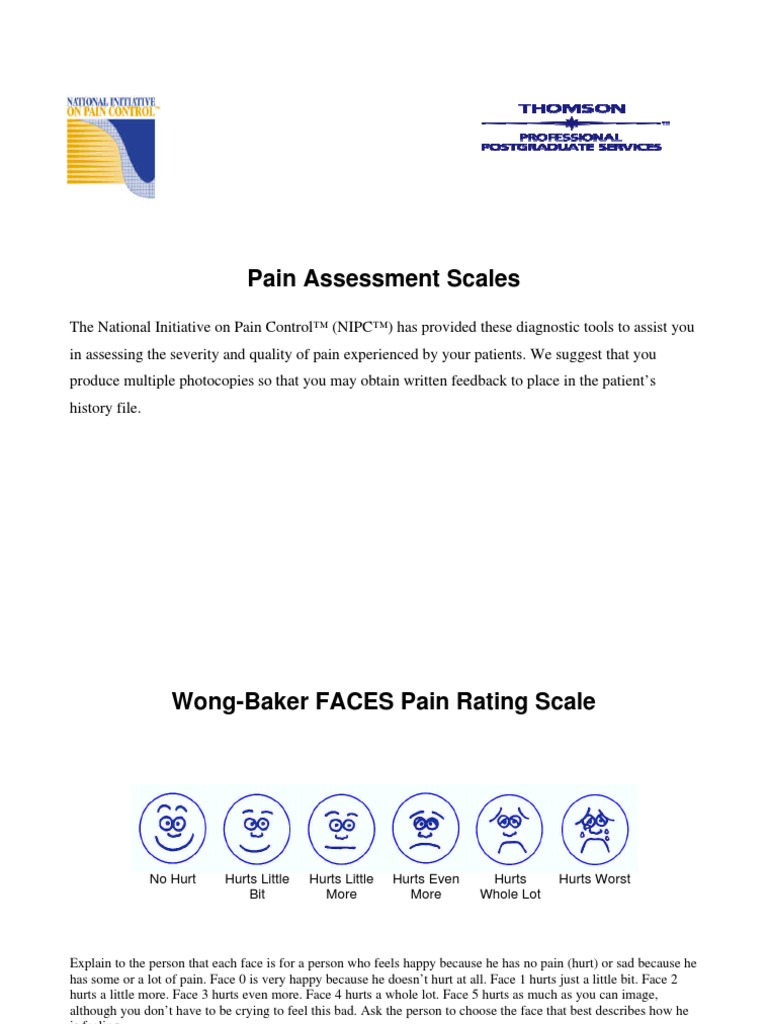 Pain Assessment Scales PDF | PDF | Pain | Peripheral Neuropathy