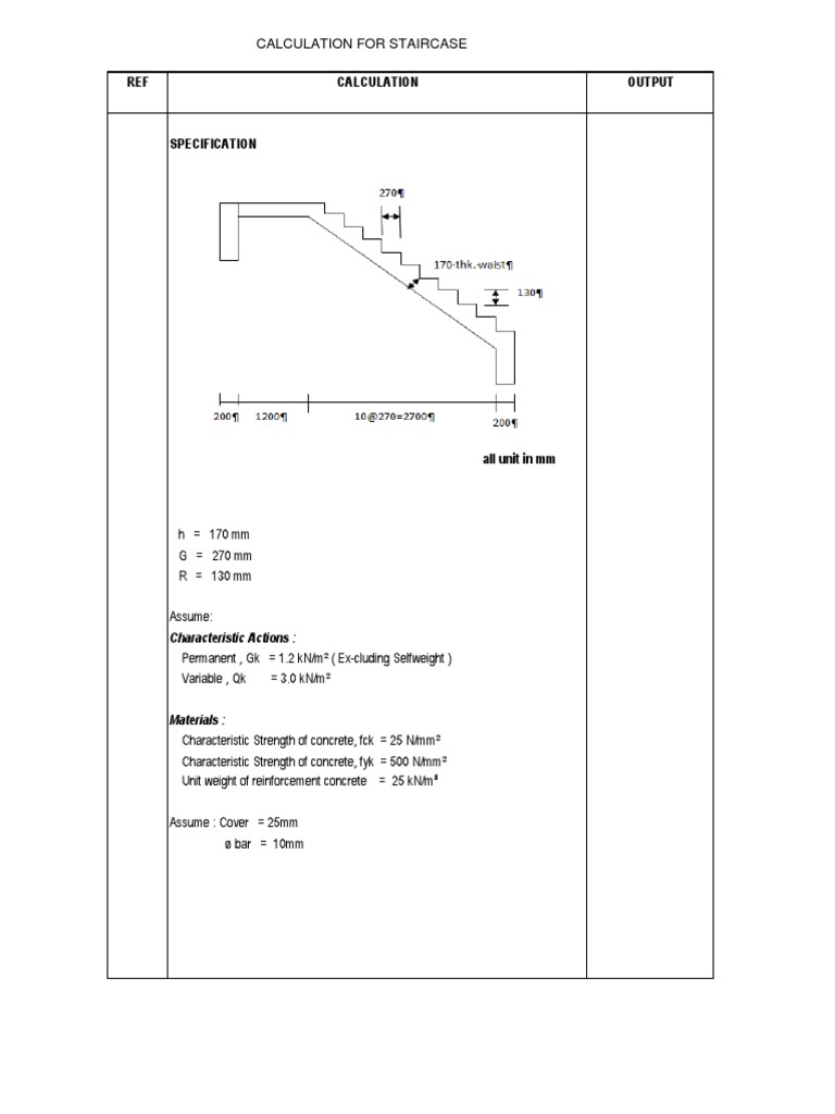 REF Calculation Output: Characteristic Actions | PDF | Economic Sectors | Mechanical Engineering