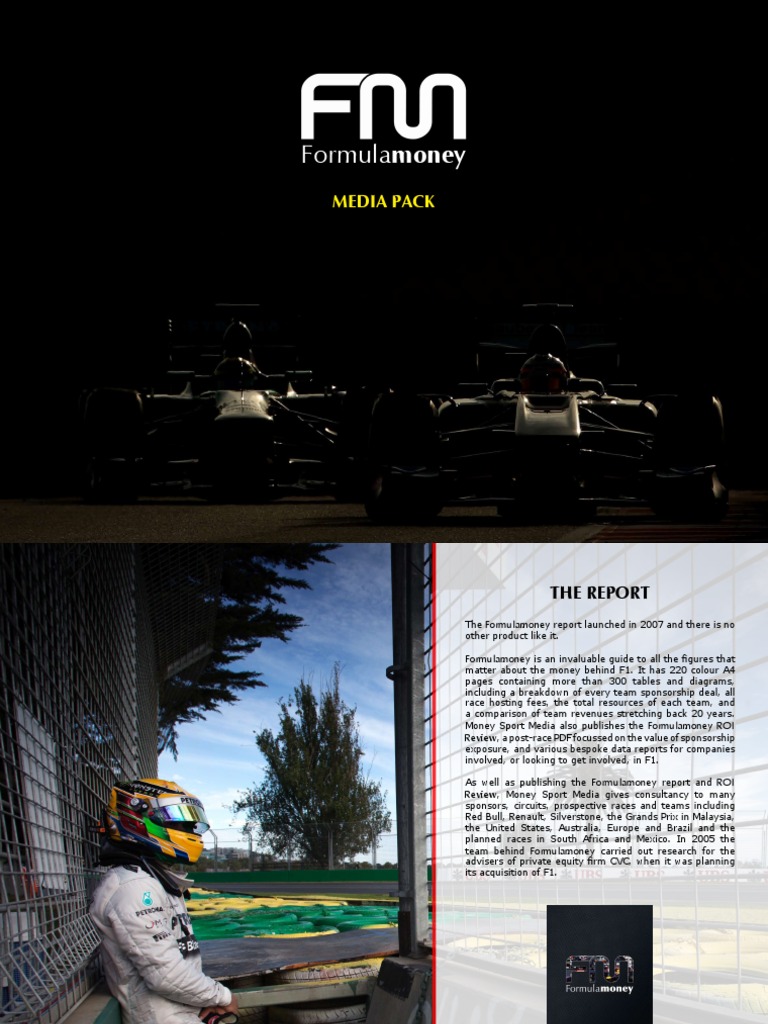 Formula Money Media Pack PDF | PDF | Formula One | Auto Racing Series