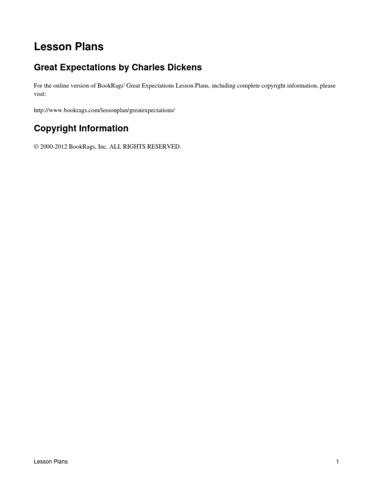Great Expectations Test PDF | PDF | Estella (Great Expectations ...