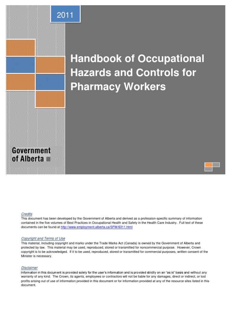 Hazard Controls For Pharmacy Workers | PDF | Personal Protective ...