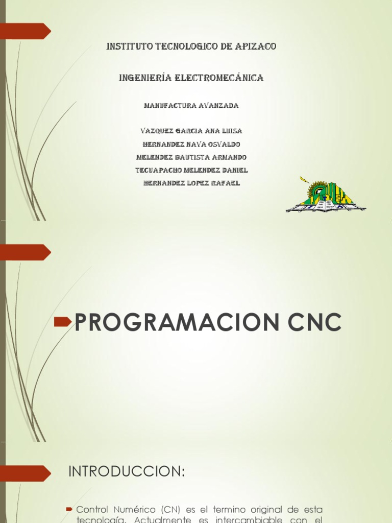 CNC Presentacion | PDF | Control numerico | Herramientas