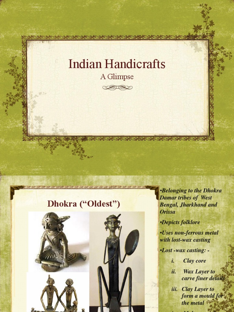 Indian Handicraft-An Introduction | PDF | Art Media | Decorative Arts