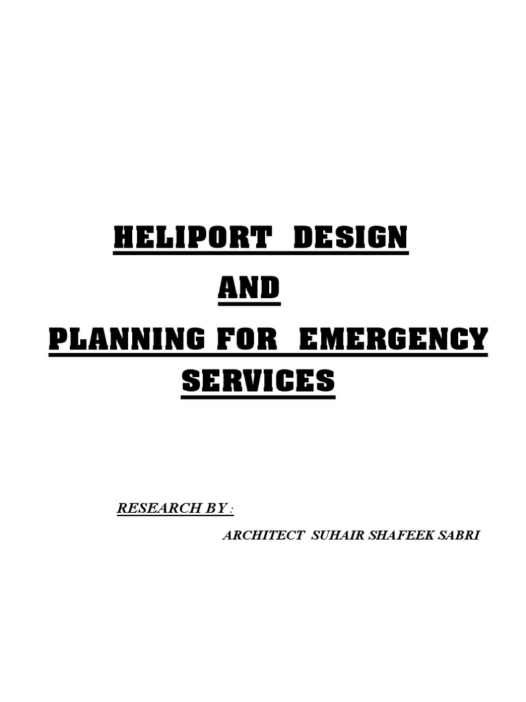 Heliport Design and Planning PDF | PDF | Industries | Aviation