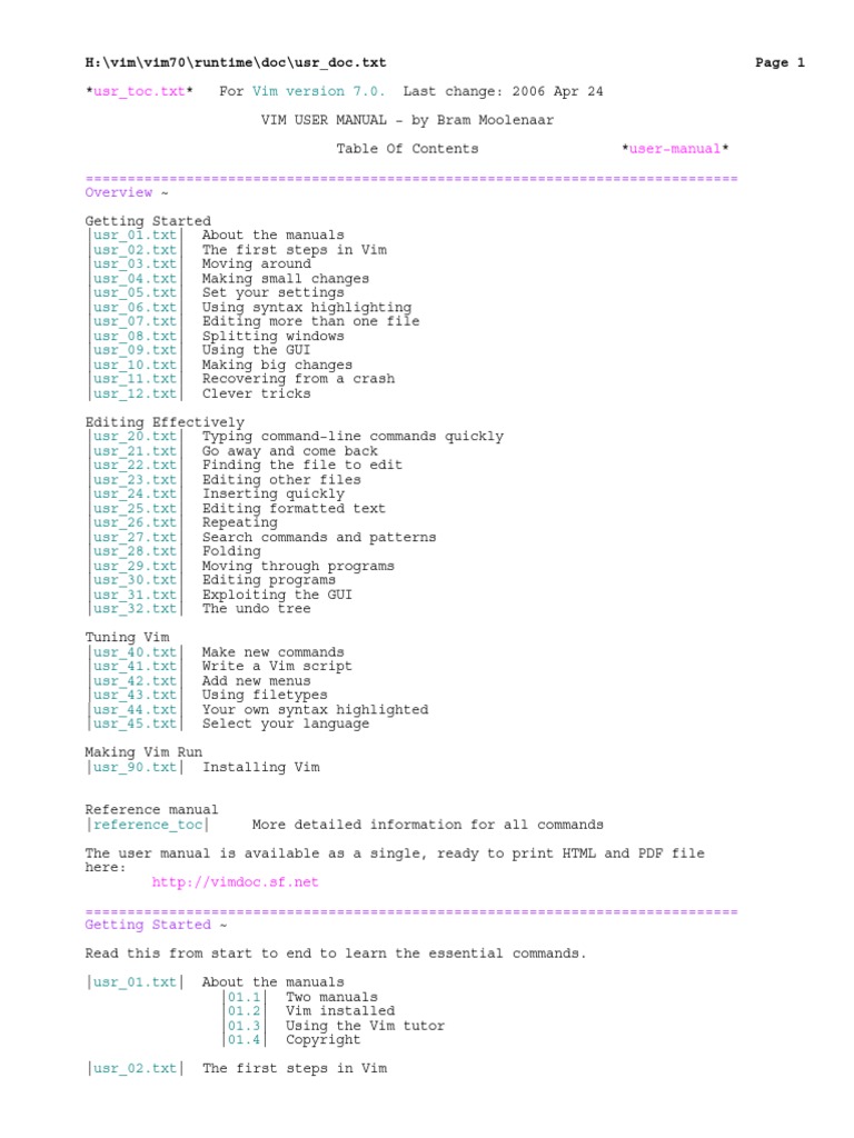 Vim Tutorial | PDF | Command Line Interface | Text File