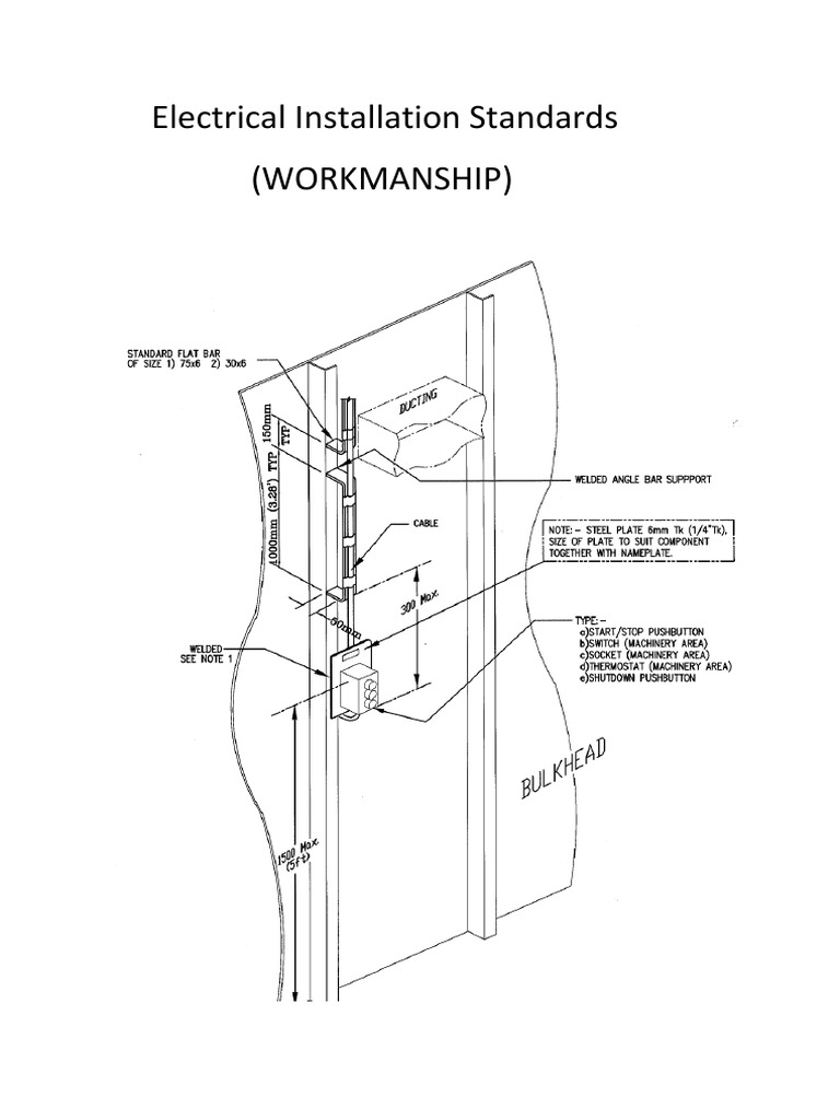Electrical Installation Standards Guide | PDF | Electrical Wiring ...