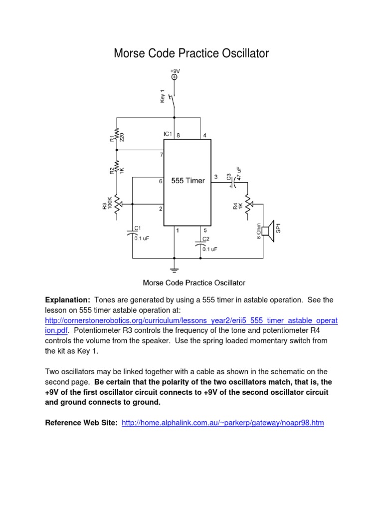 Morse Code Practice Oscillator PDF | PDF