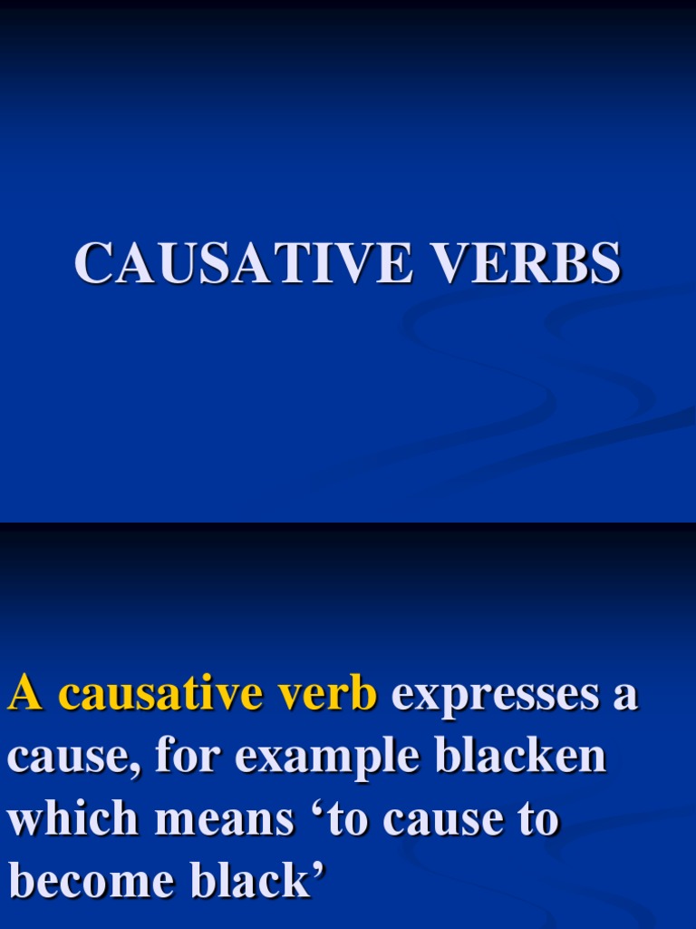 Causative Verbs | PDF | Verb | Clause